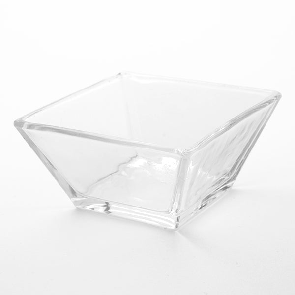 GLASS SQUARE BOWL 10CM